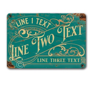 Create Your Own Bespoke Sign, Personalise Your Own Metal Sign, Printed ...