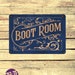 Vintage Style Boot Room Sign, Metal Sign, Old Metal Rusty Look Printed ...