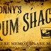 Rum Bar Tin Sign, Personalised Rum Shack Gift, Metal Rusty Look Printed ...