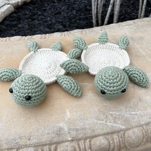 Turtle Coasters, Crochet Turtle Coasters, Crochet Coasters, Coasters - Etsy