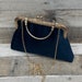 Navy Handbag for Women. Navy Evening Bag. Clutches and Purses. Vintage ...