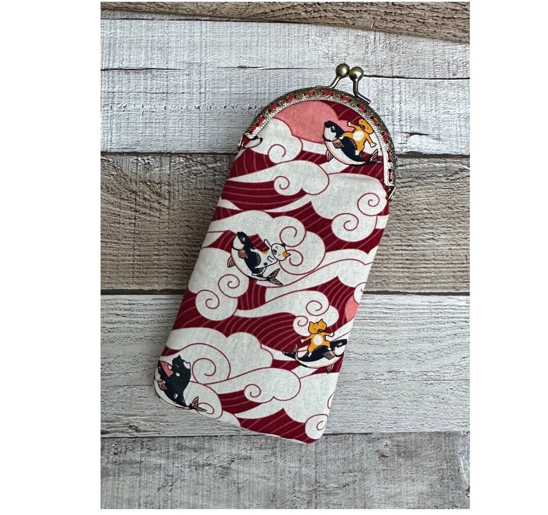 Japanese Eyeglasses Case. Cute Pencil Case. Cute Glasses Case. Vintage ...