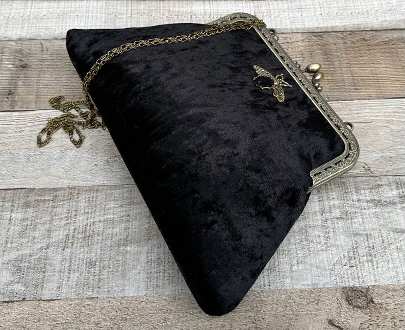 Gothic Clutch Bag. Victorian Handbag. Victorian Clutch Bag. Velvet ...