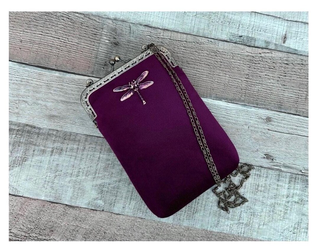 Phone Bag Crossbody. Phone Bag With Strap. Velvet Phone Bag. Velvet ...