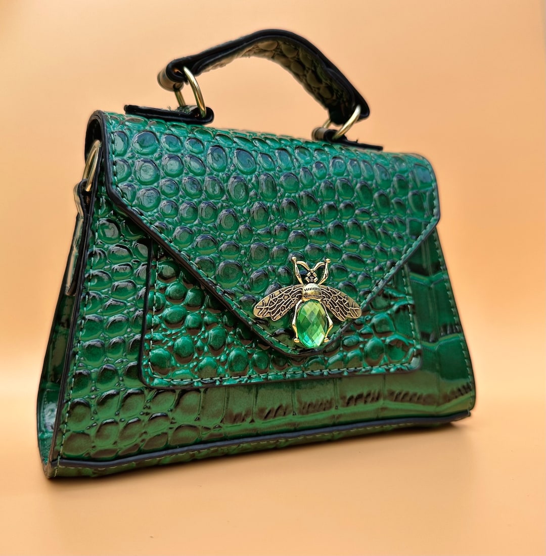 Emerald Green Handbags for Women. Crossbody Bag. Evening Bag. Small ...
