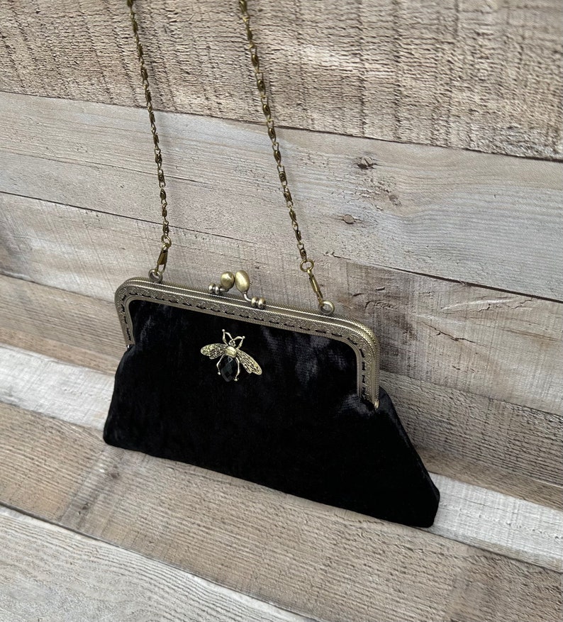 Gothic Clutch Bag. Victorian Handbag. Victorian Clutch Bag. Velvet ...