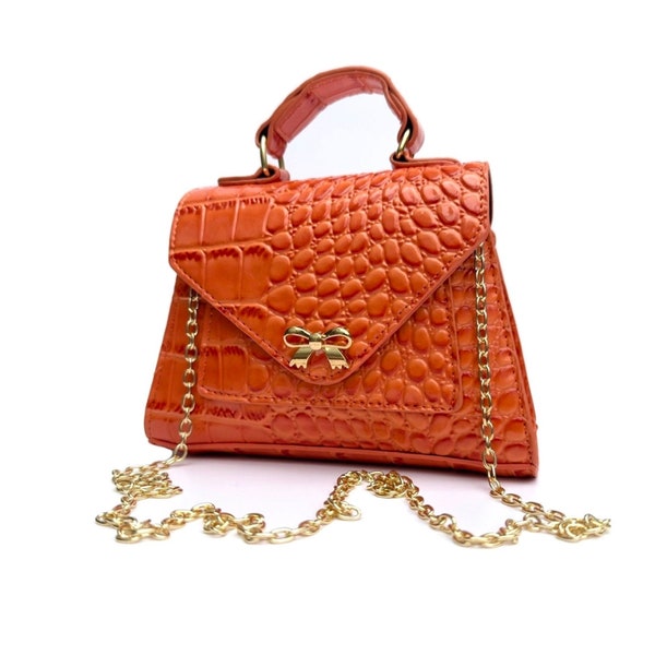 Orange Handbag - Etsy