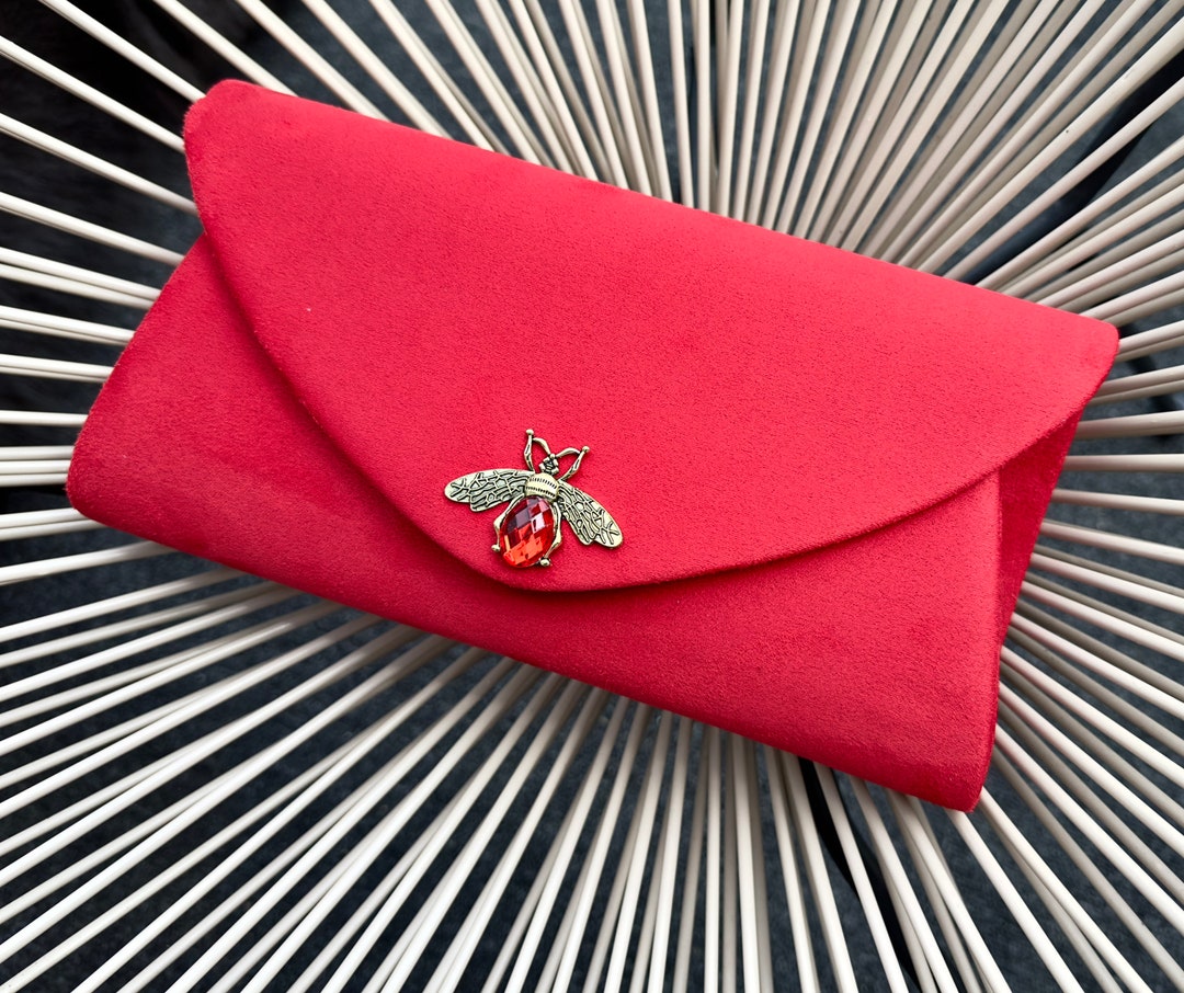 Clutch Bag. Red Clutch Purse. Clutch Bags for Ladies. Evening Bag for ...