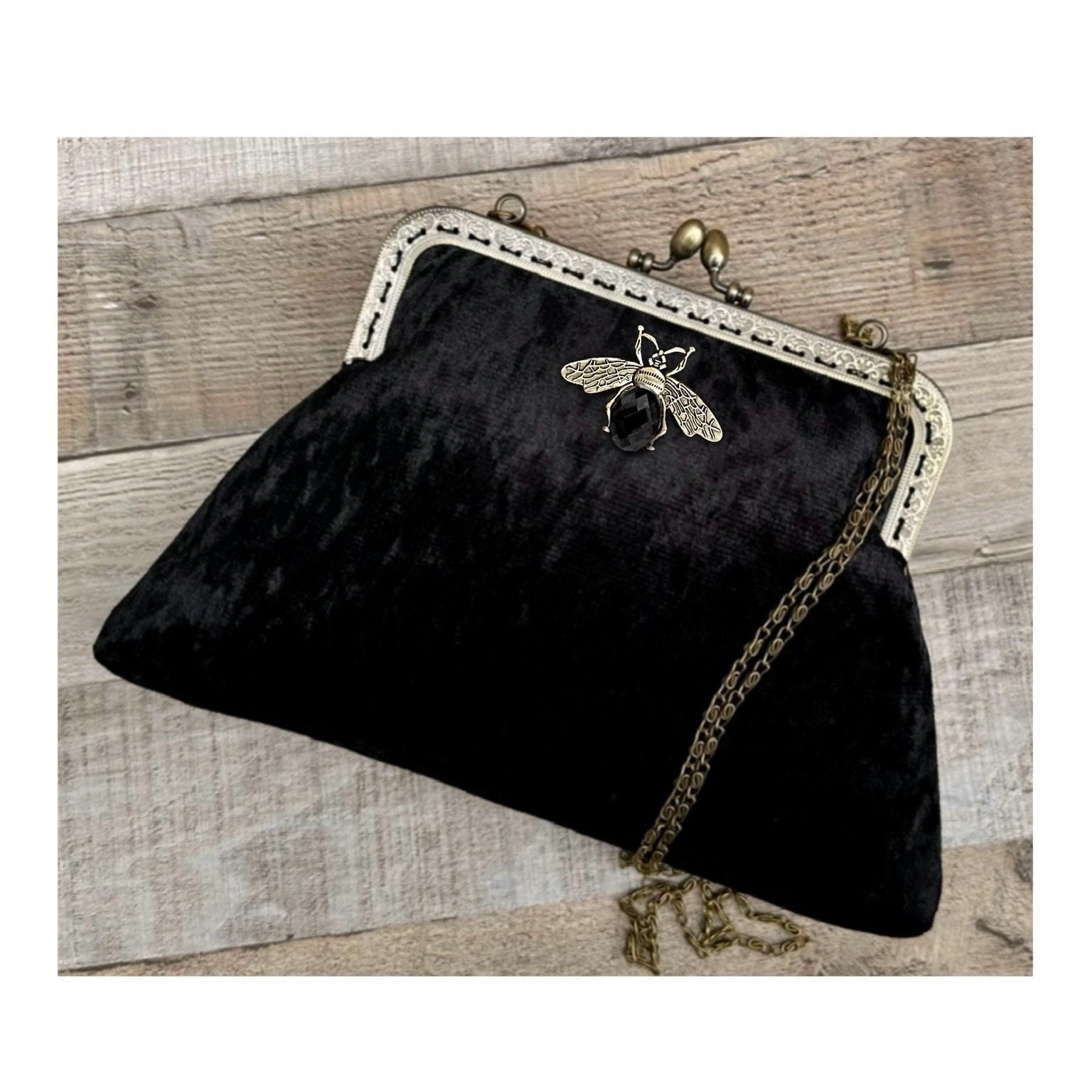 Gothic Clutch Bag. Victorian Handbag. Victorian Clutch Bag. Velvet ...
