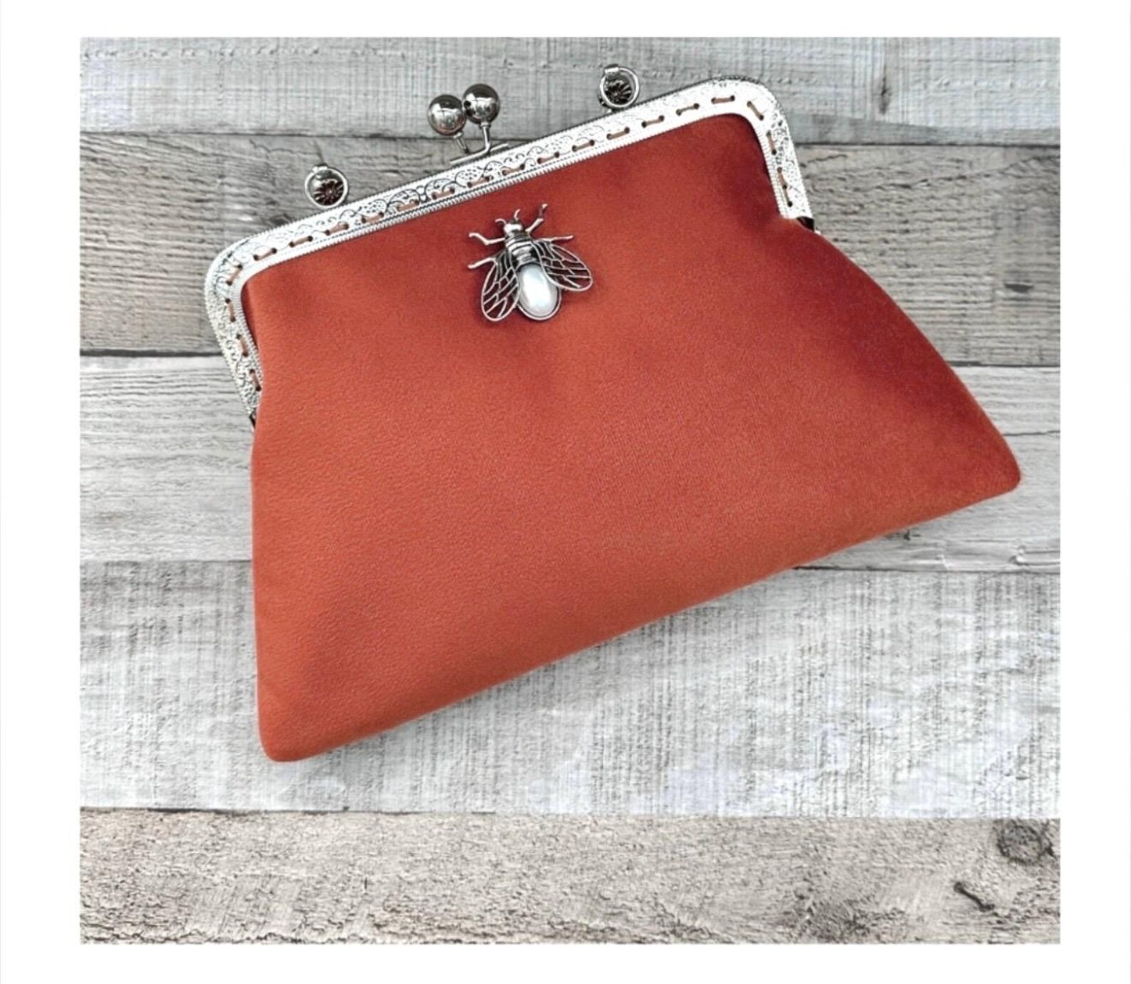 Vintage Handbag for Women. Coral Clutch. Coral Handbag. Crossbody Bag ...