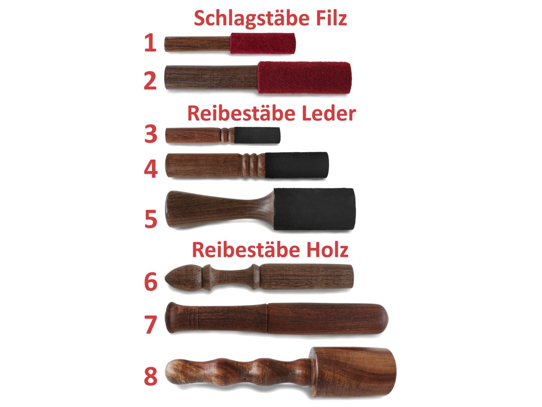 Friction Stick Beat Stick Singing Bowl Made of Wood Handmade From Nepal ...