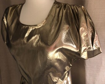 Sheer Gold Blouse - Etsy