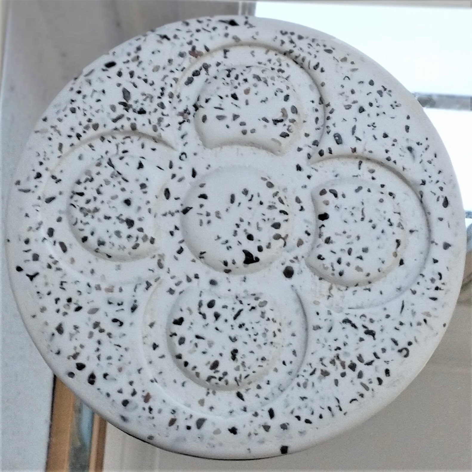 Round Tablemat Panot With Terrazzo Look, Panot, Placemat, Barcelona ...