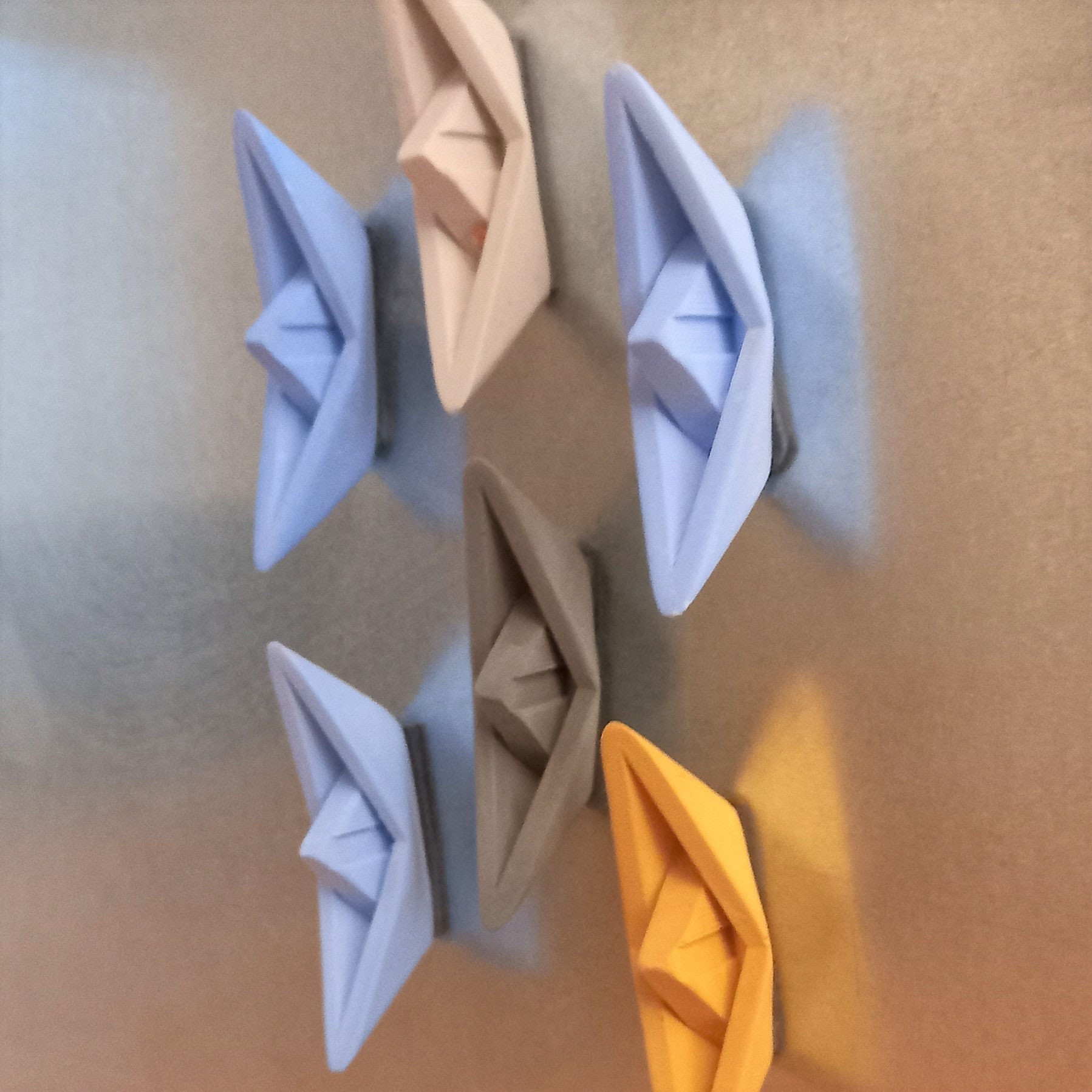 6 Origami Magnet Boats Yumilab Event Decoraction Wedding - Etsy