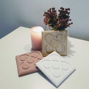 3 Panot Coasters, Barcelona Flower, Panot, Yumilab, Barcelona Tile ...