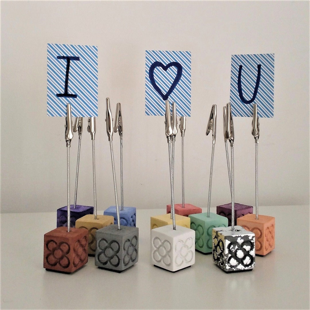 4 Barcelona Panot Photo Clip Holder, Alligator Clasp, Memo Clip Holder ...