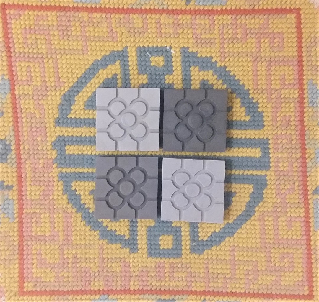 4 Mini Magnets Bilbao Gray Rosette Tile, Bilbao Hen Party, Bilbao ...