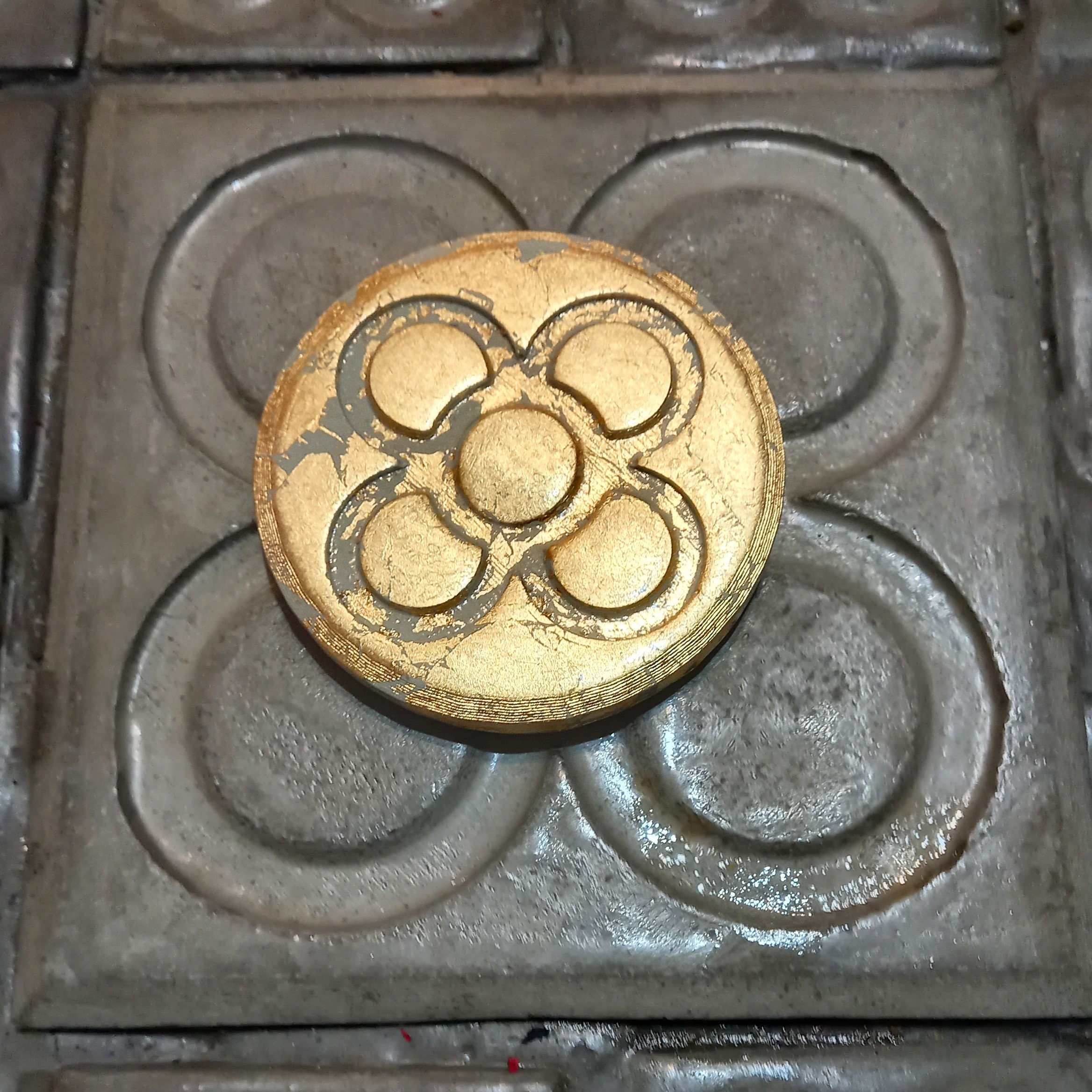 3 Round Panot Coasters Barcelona Flower Round Flower Tile - Etsy UK