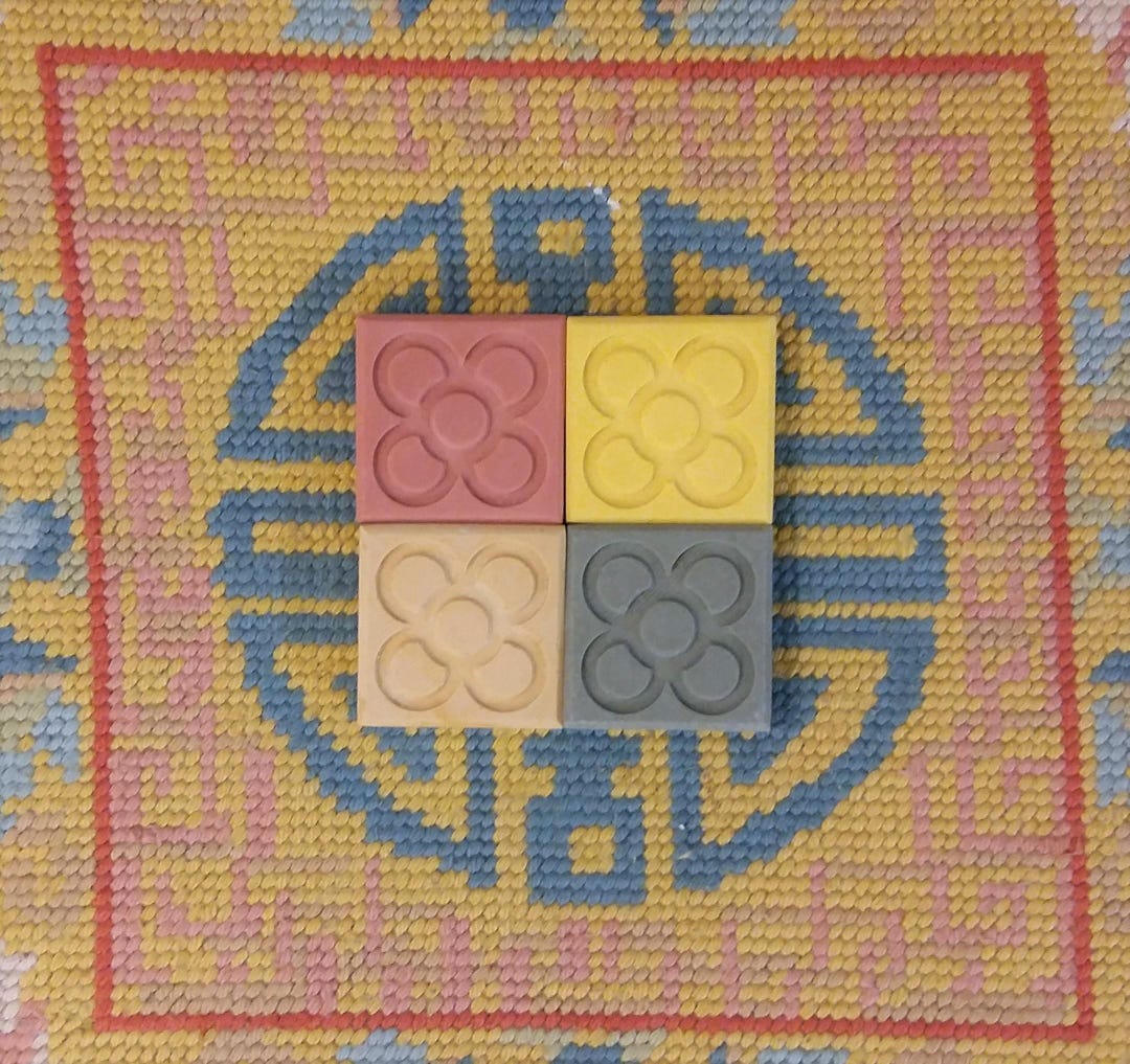 4 Mini Panot Tile Magnets Barcelona, Panot, Colors, Farewells, Weddings ...