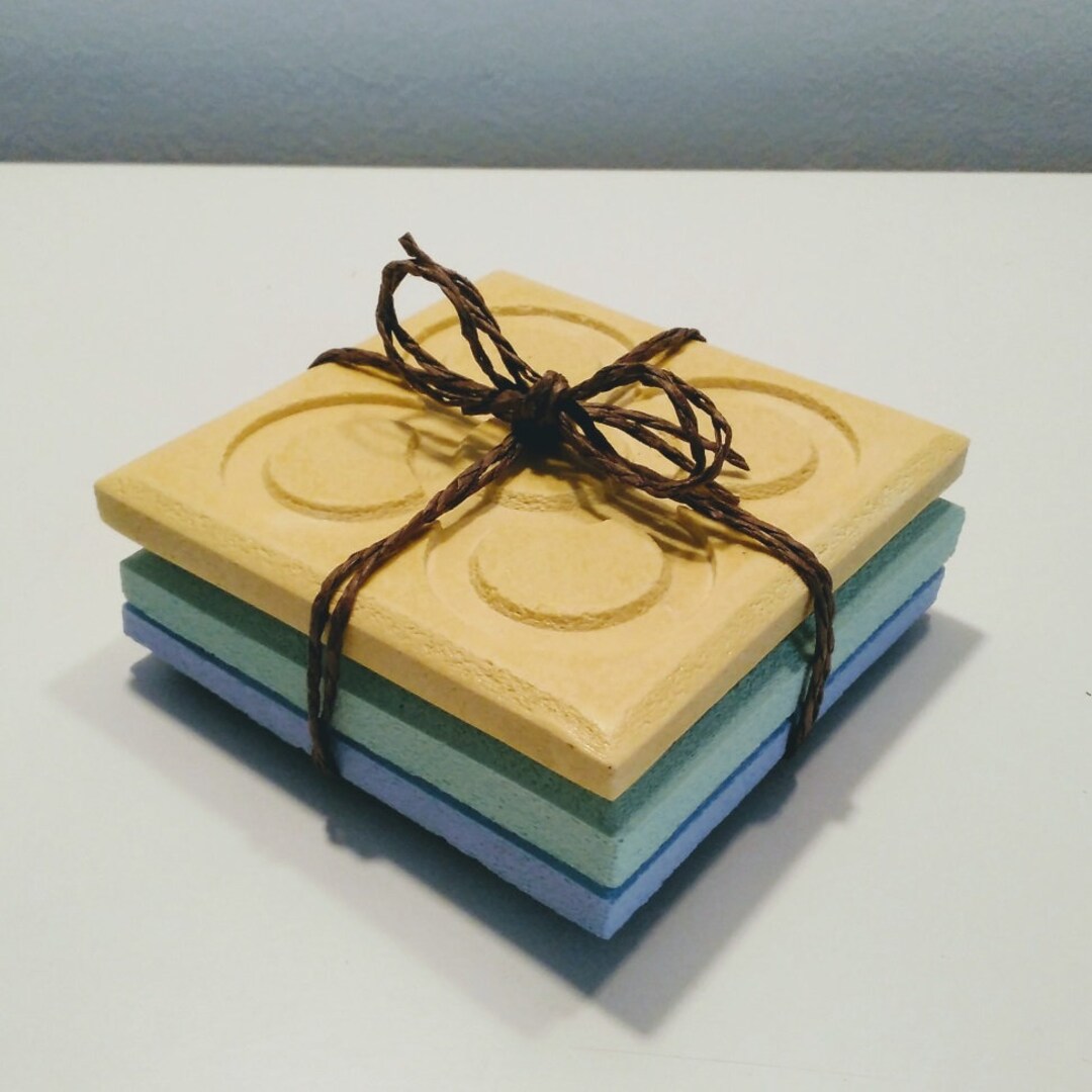 3 Panot Coasters, Barcelona Flower, Panot, Yumilab, Barcelona Tile ...