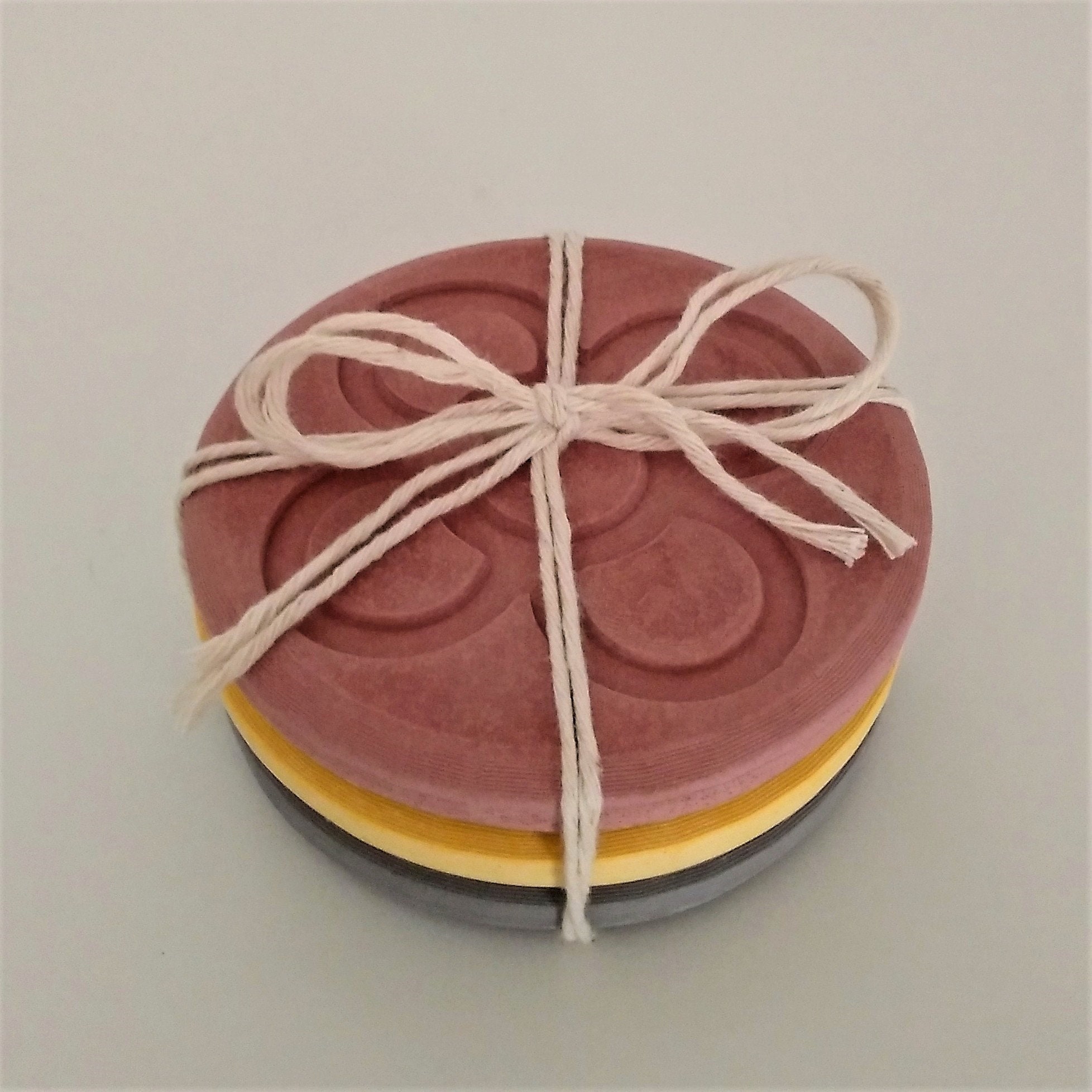 3 Round Panot Coasters Barcelona Flower Round Flower Tile - Etsy UK