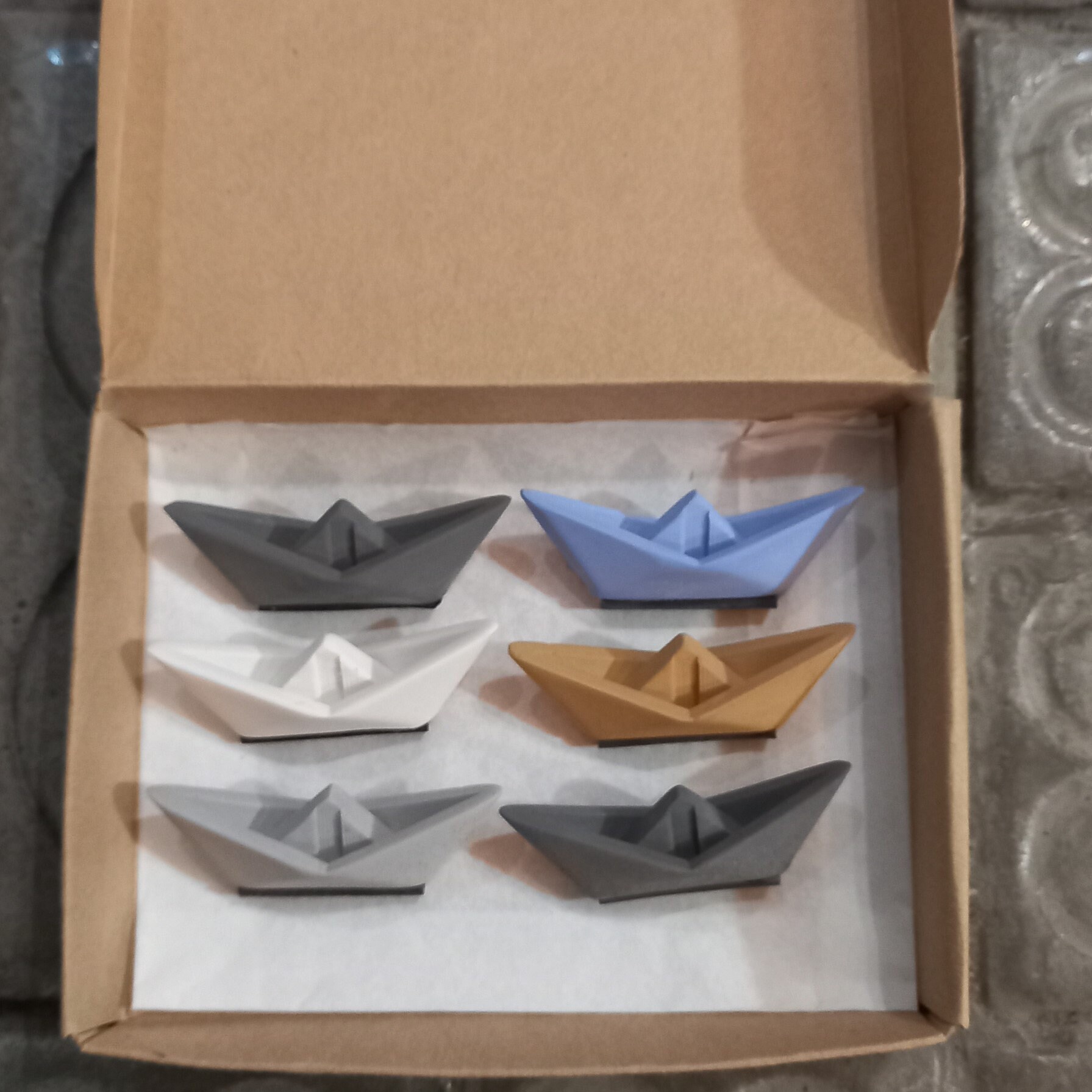 6 Origami Magnet Boats Yumilab Event Decoraction Wedding - Etsy