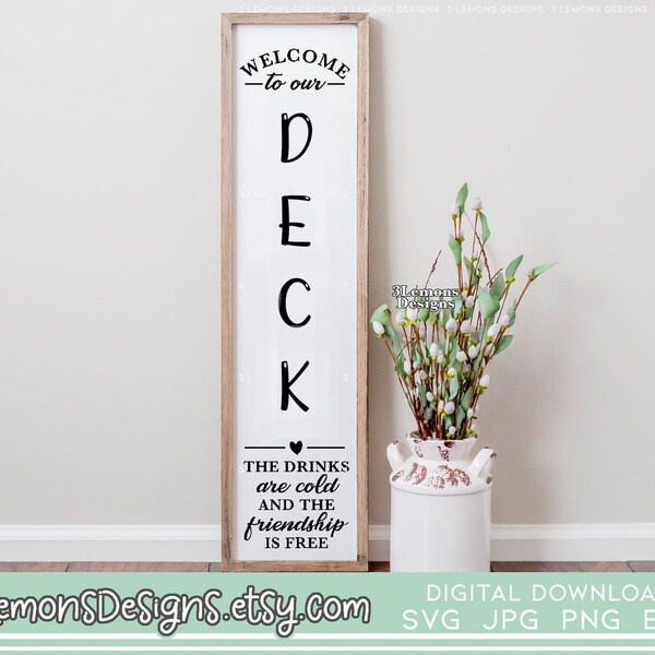 Welcome to the Deck Sign - Etsy