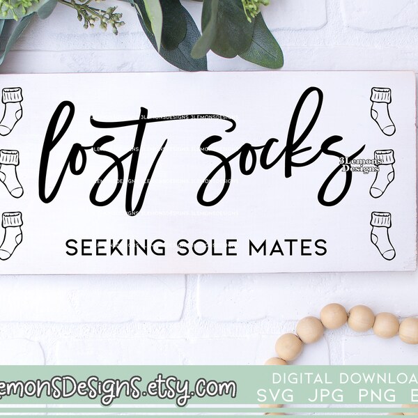 Lost Socks Sign - Etsy