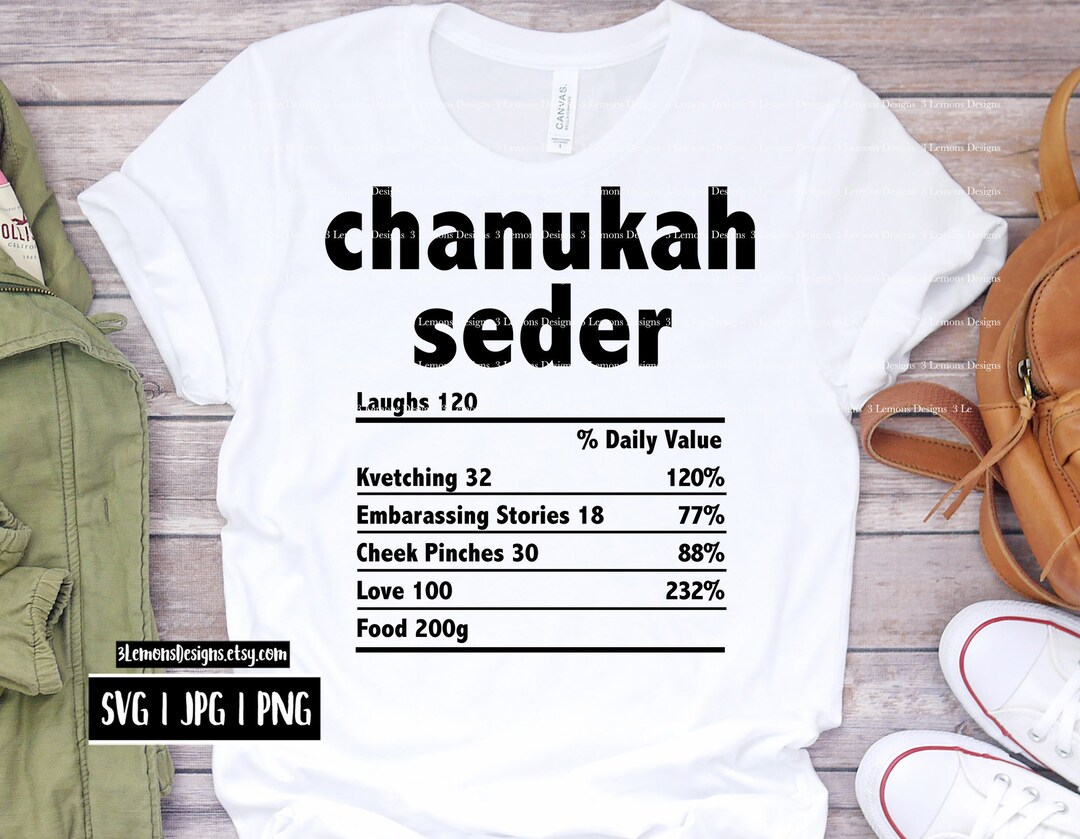 Chanukah Seder Dinner Recipe Svg Hanukkah Family Shirt Funny - Etsy