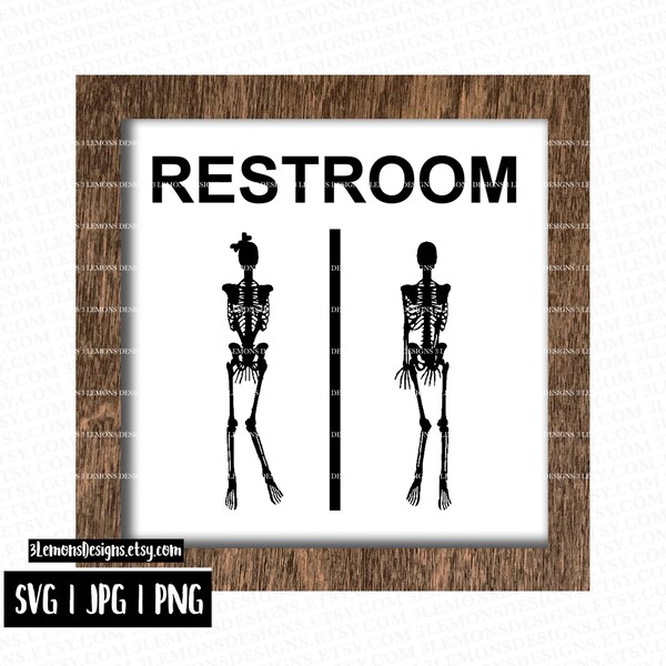 Restroom Sign - Etsy