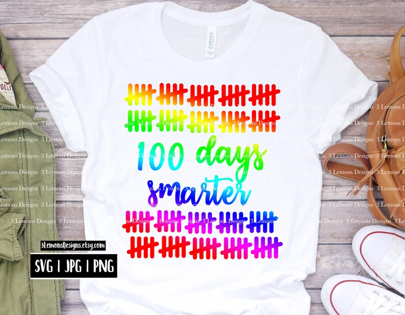 100 Days Smarter SVG One Hundredth 100th Day of School 100 - Etsy