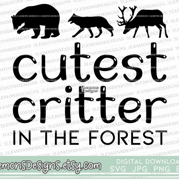 Cutest Critter in the Forest Png - Etsy