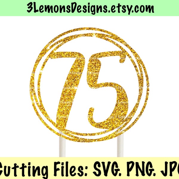 75th Birthday Card - Etsy