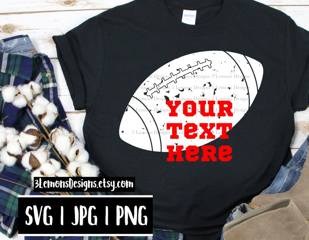 Football SVG, Distressed Football Svg, Tshirt Htv, Distressed Football ...
