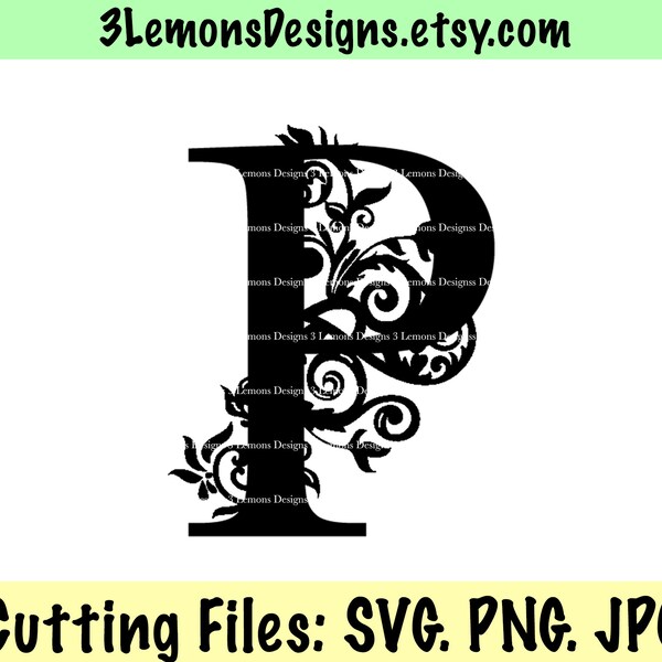 Letter P Svg - Etsy