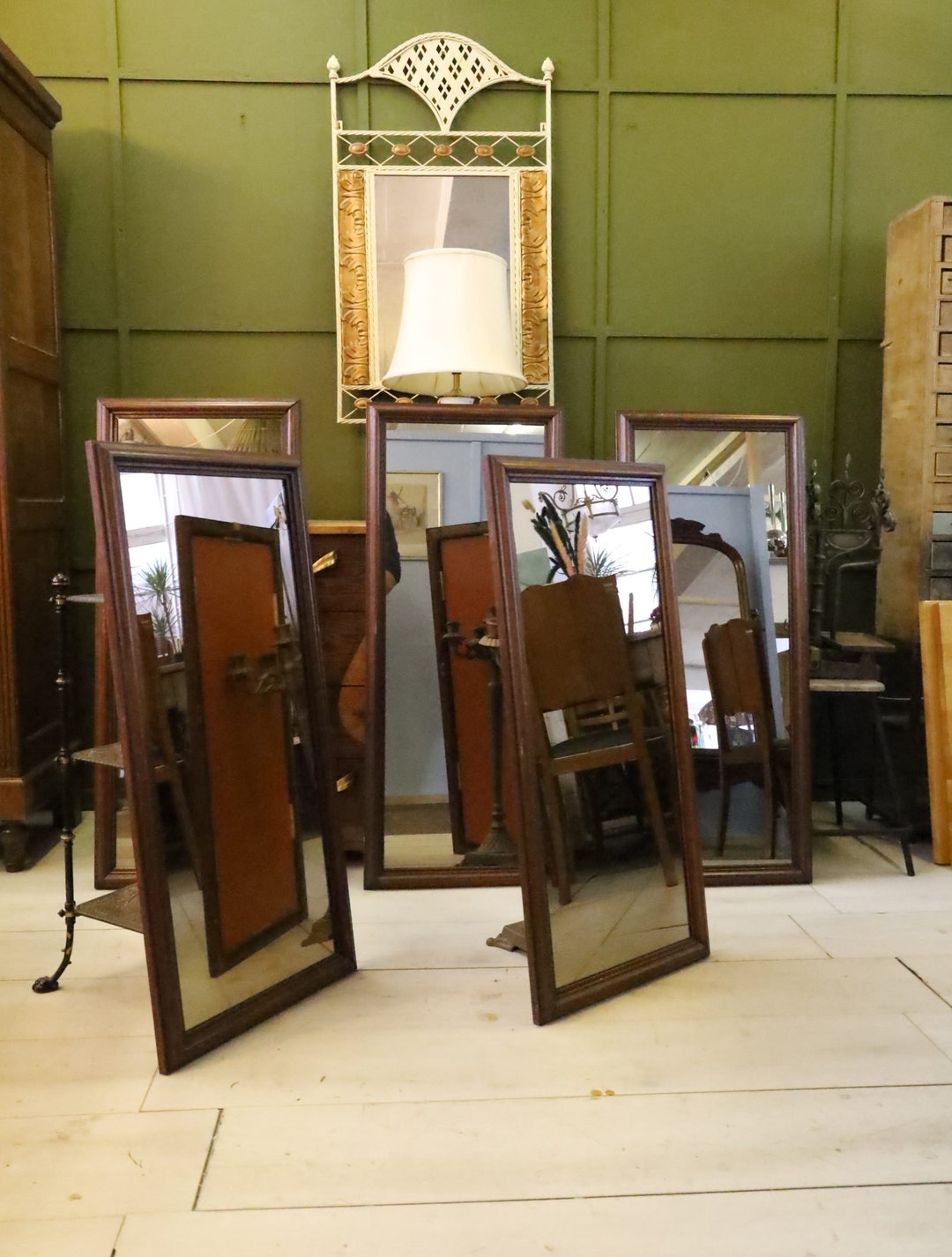 Teak Frame Mirror - 14pcs - Etsy