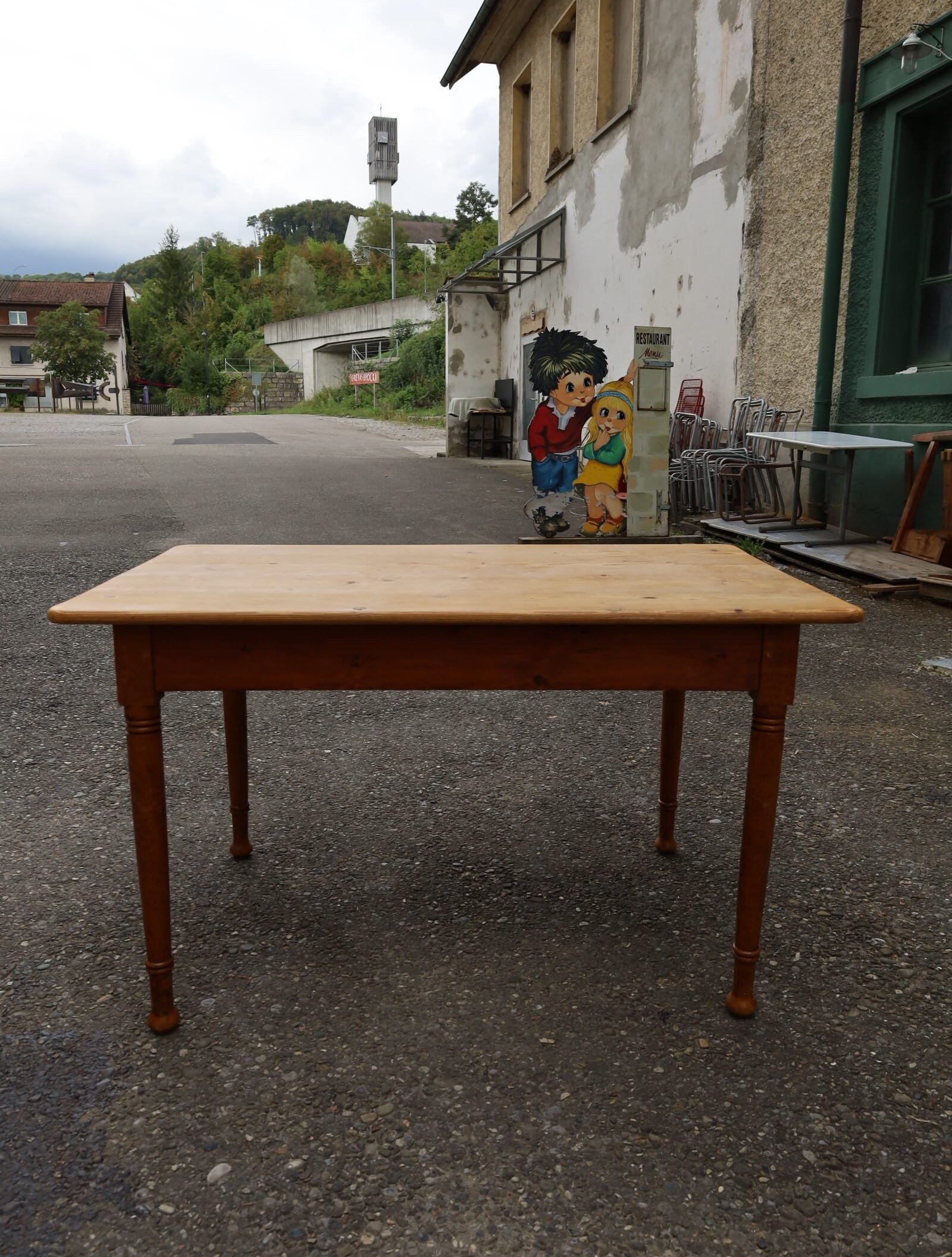 Antique Dining Table Fir Wood - Etsy