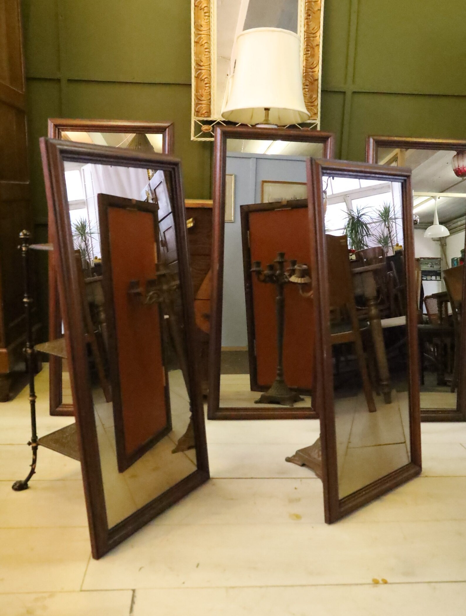 Teak Frame Mirror - 14pcs - Etsy