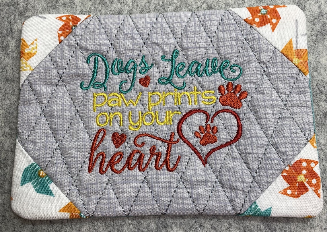 Dogs Leave Paw Prints on Your Heart Mugrugz Mug Rug, Coaster - Etsy