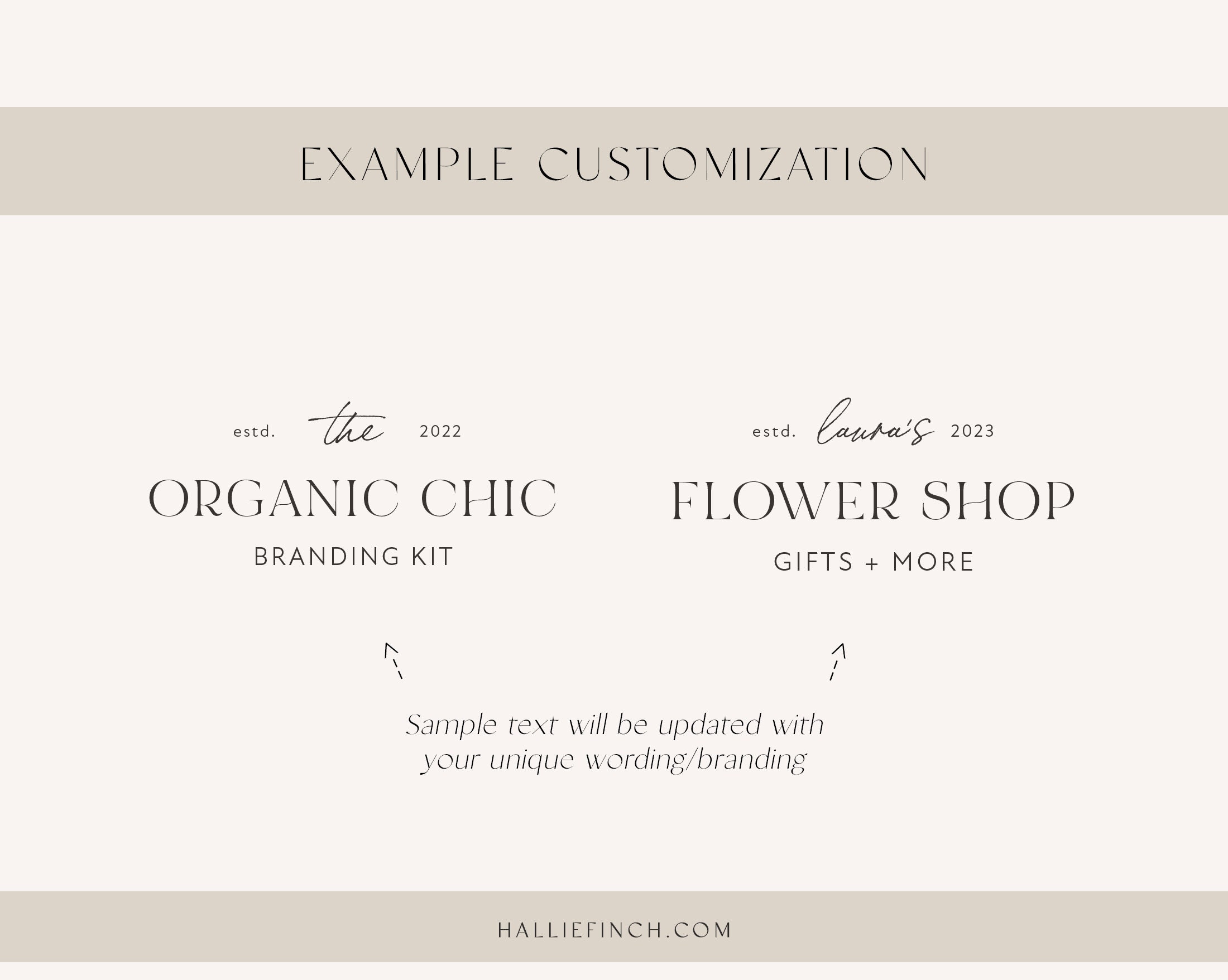 Premade Branding Kit, Professional Brand Design, Brand Kit for Small ...