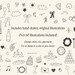 Doodle Handdrawn Illustrations Invitation Template for Bachelorette ...
