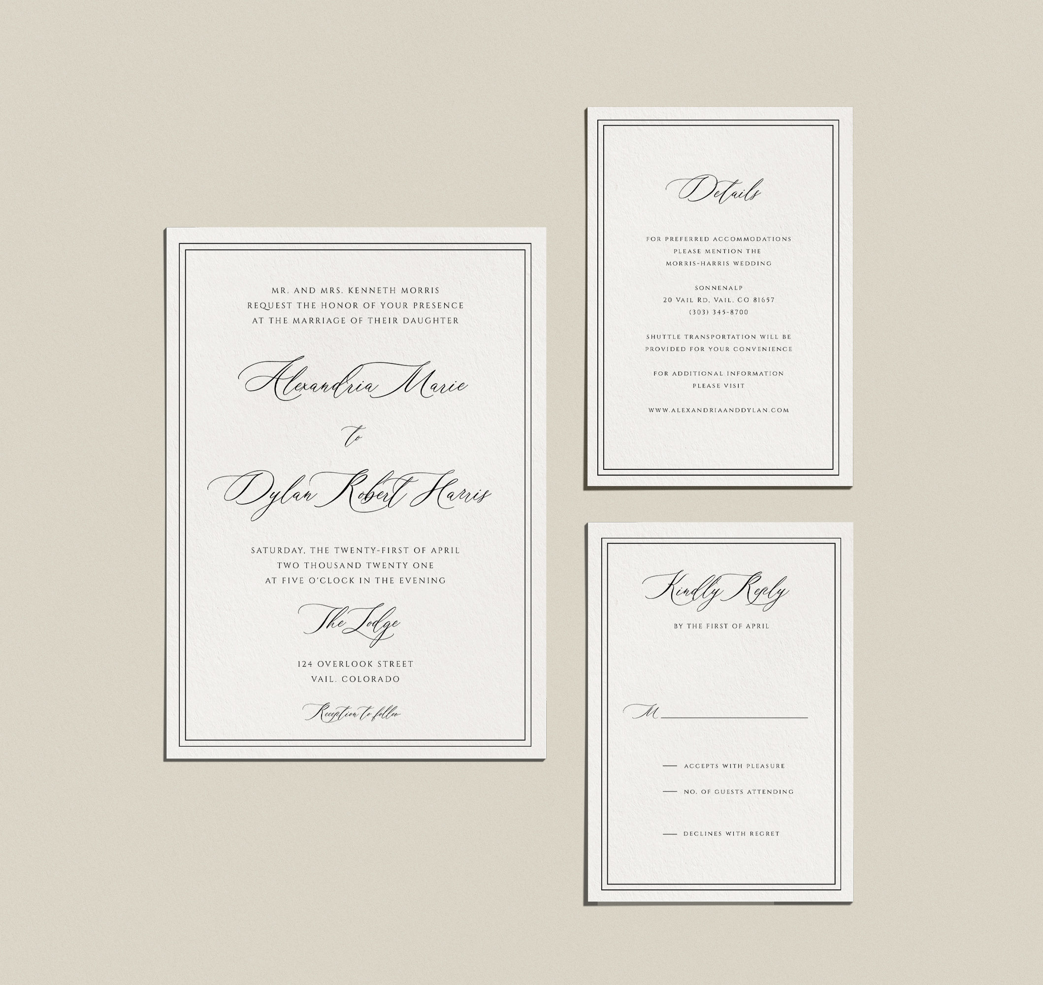 Traditional Wedding Invitation, Wedding Invitation Template, Templett ...