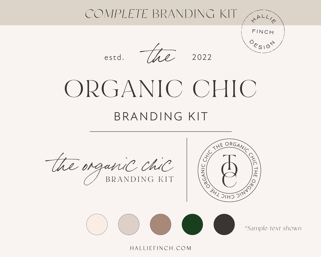 Premade Branding Kit, Professional Brand Design, Brand Kit for Small ...