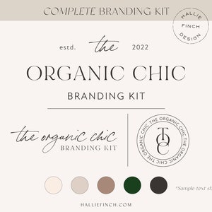 Premade Branding Kit, Professional Brand Design, Brand Kit for Small ...