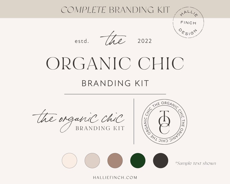 Premade Branding Kit, Professional Brand Design, Brand Kit for Small ...