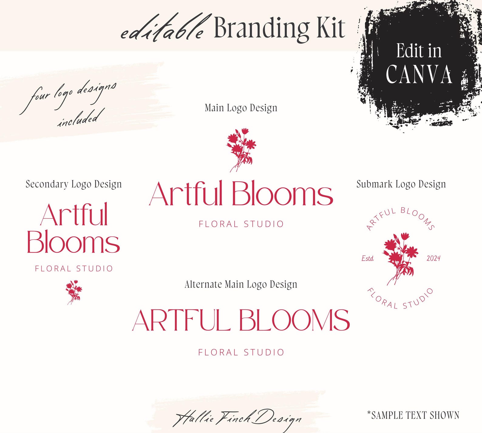 Branding Kit, Editable Brand Kit, Logo Kit, Artistic Logo, Event ...