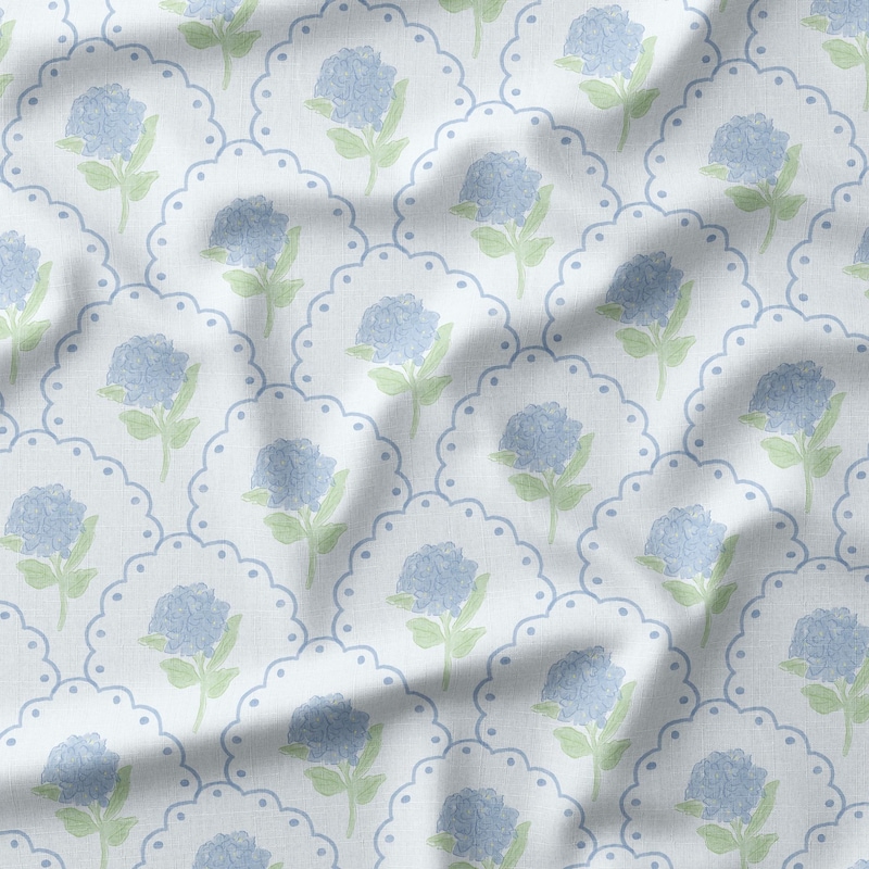 Hydrangea Fabric - Etsy