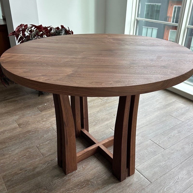 Round Dining Table Wood - Etsy