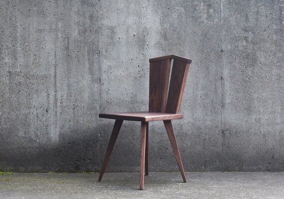 Sculptural Wood Slab Chair - Etsy