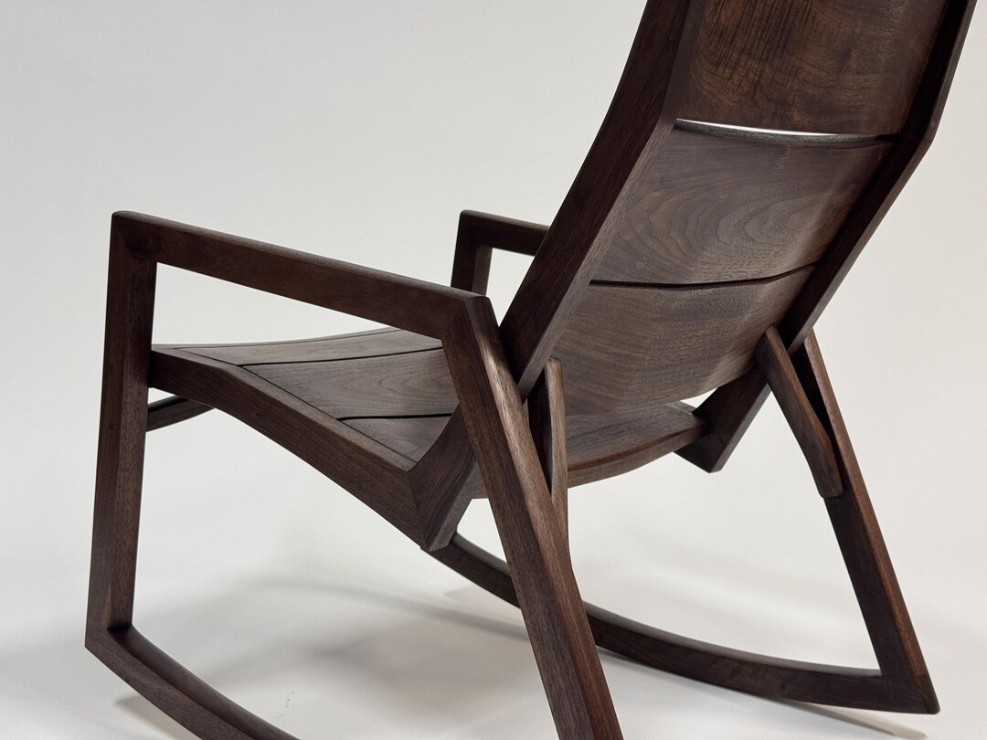 Handmade Modern Rocking Chair: Solid Hardwood, Indoor/outdoor, USA Made ...
